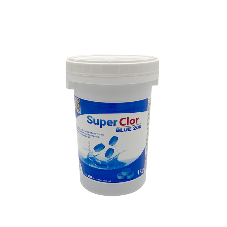 Dezinfectant pe baza de Clor pentru Piscine SuperClor Blue 200 Tab 200 ...
